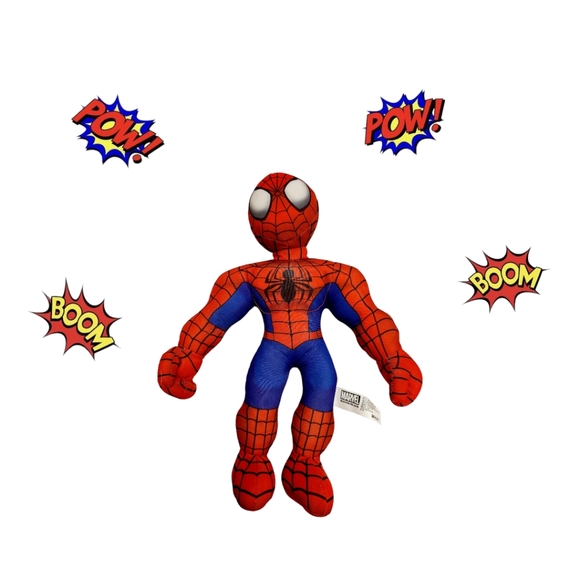 Marvel | Toys | Marvel Bendable Spiderman Plush Stuffed Toy | Poshmark